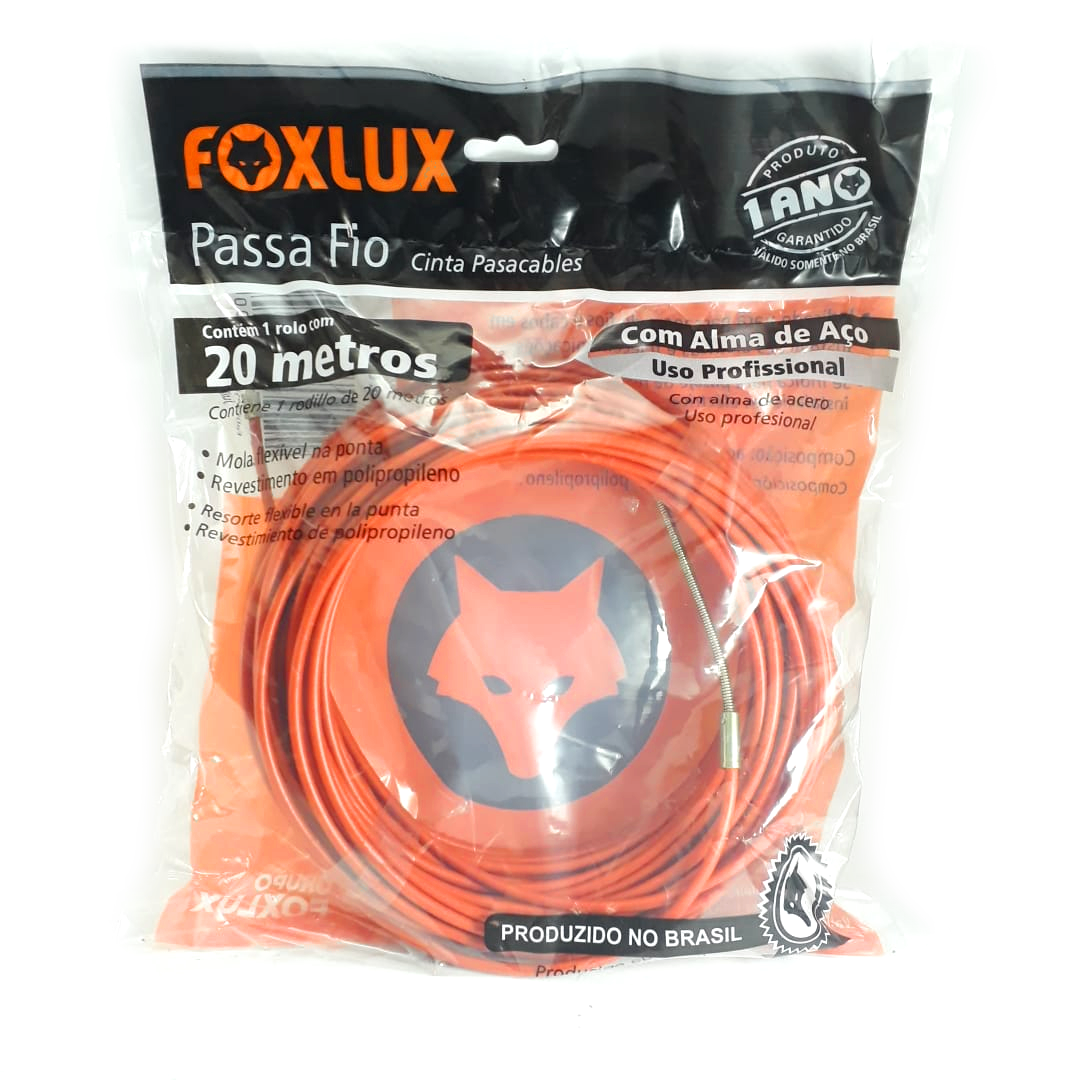 PASSA FIO ALMA DE AÇO PROFISSIONAL 20 METROS - Eletropam